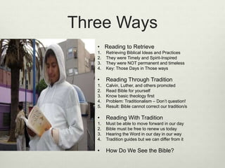 Reading thebibleasformationalword | PPT