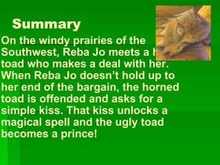 Reading The Horned Toad Prince | PPT