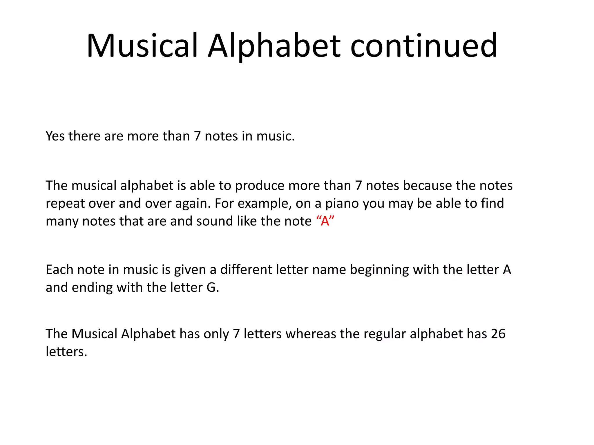 Reading the notes on the musical staff | PPTX