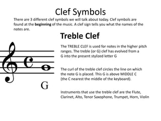 Reading the notes on the musical staff | PPTX