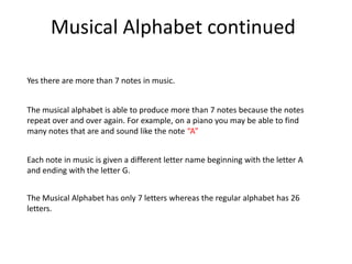 Reading the notes on the musical staff | PPTX