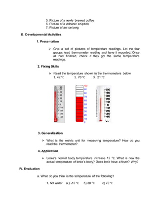 Reading Thermometer Worksheet