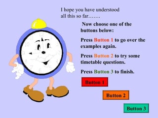 Reading timetables | PPT