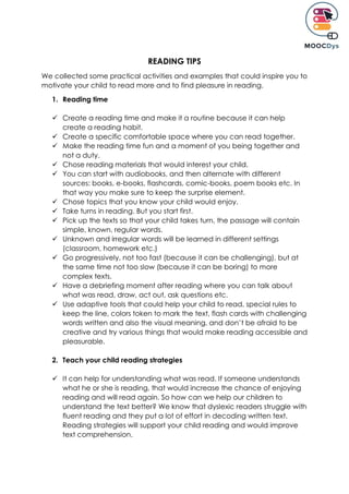 Reading tips | PDF