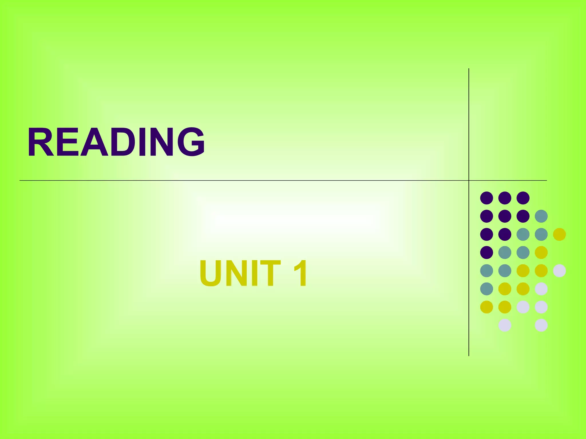 WB Key Reading Unit 1 | PPT