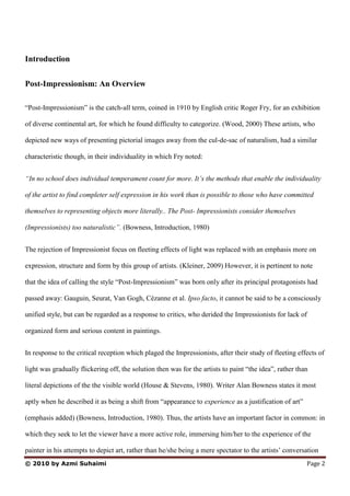 Reading Visual Images: Post-Impressionism & Gauguin | PDF | Painting ...