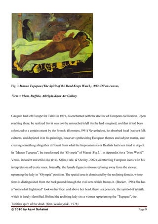 Reading Visual Images: Post-Impressionism & Gauguin | PDF
