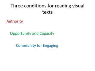 Reading Visual Text | PPT