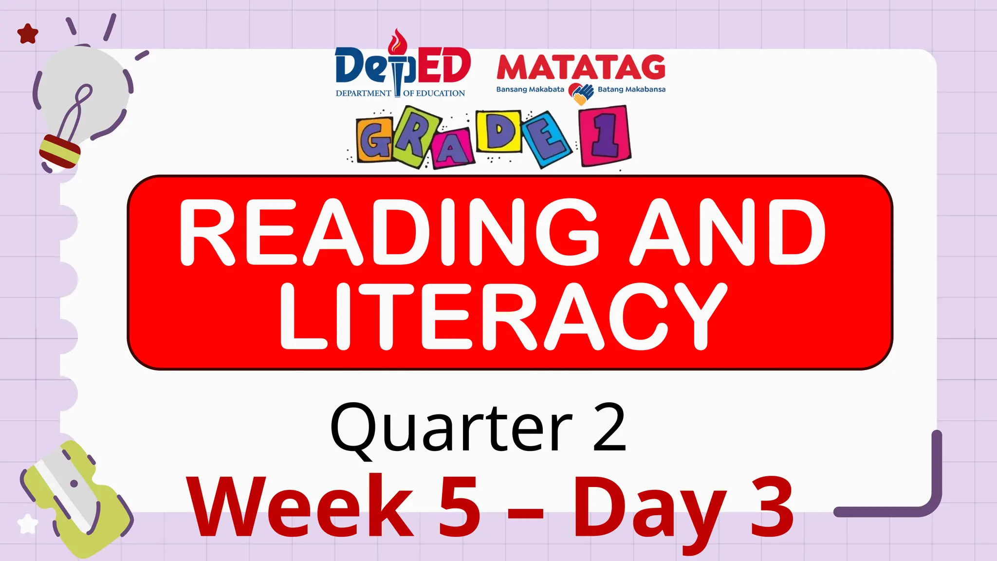 Quarter 2 Reading & Literacy Grade 1........ | PPTX