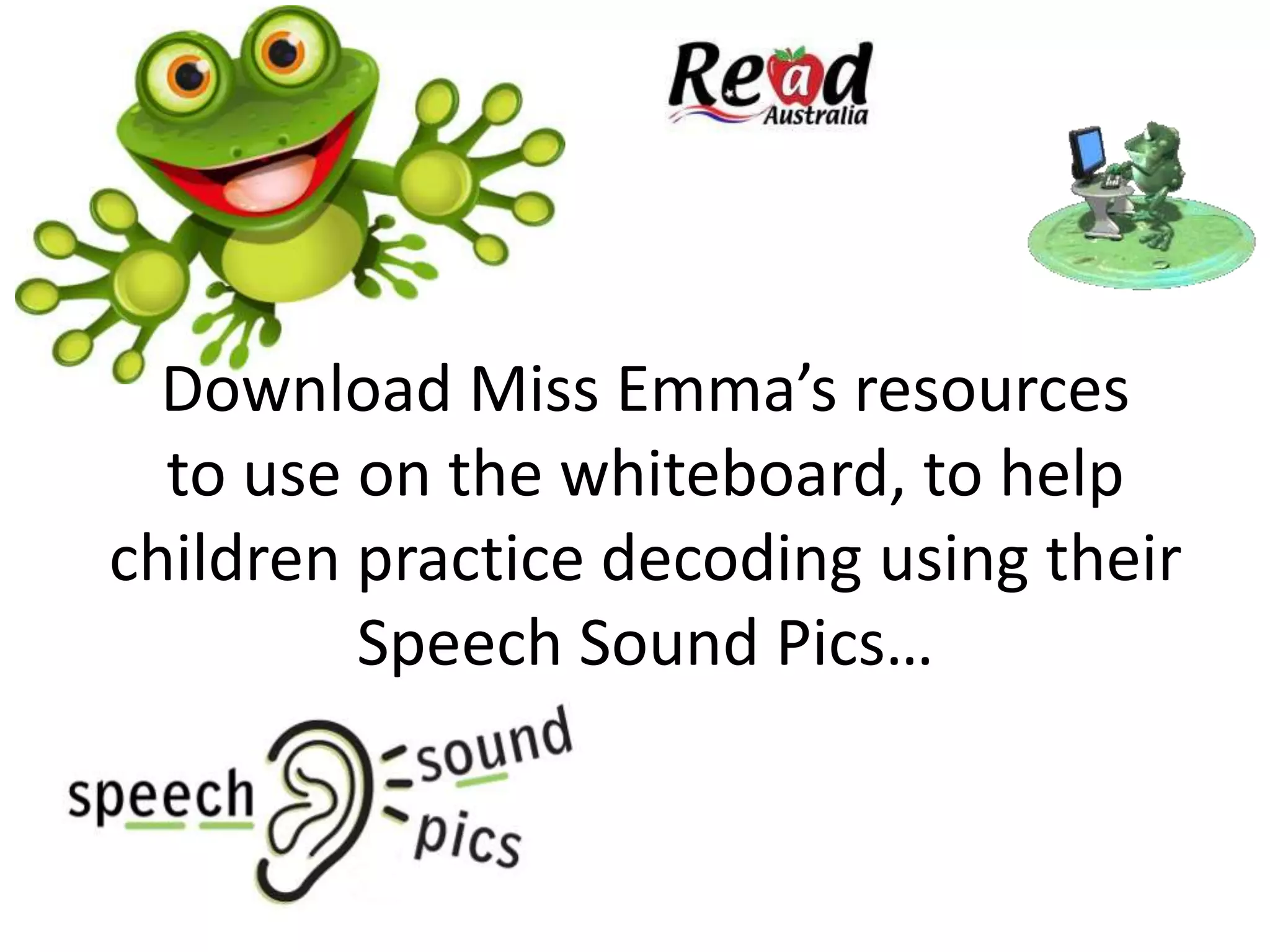 Reading Whisperer DECODING Practice Resources for Whiteboards | PPTX