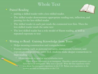 Reading With English Language Learners | PPT