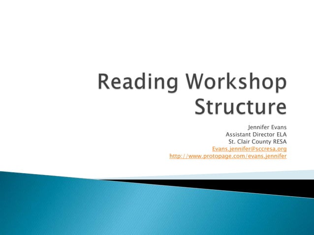 Reading workshop structure | PPTX | Homework and Study | Education