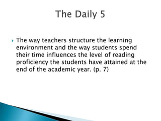 Reading workshop structure | PPTX
