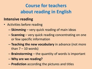 Reading writing and drama | PDF