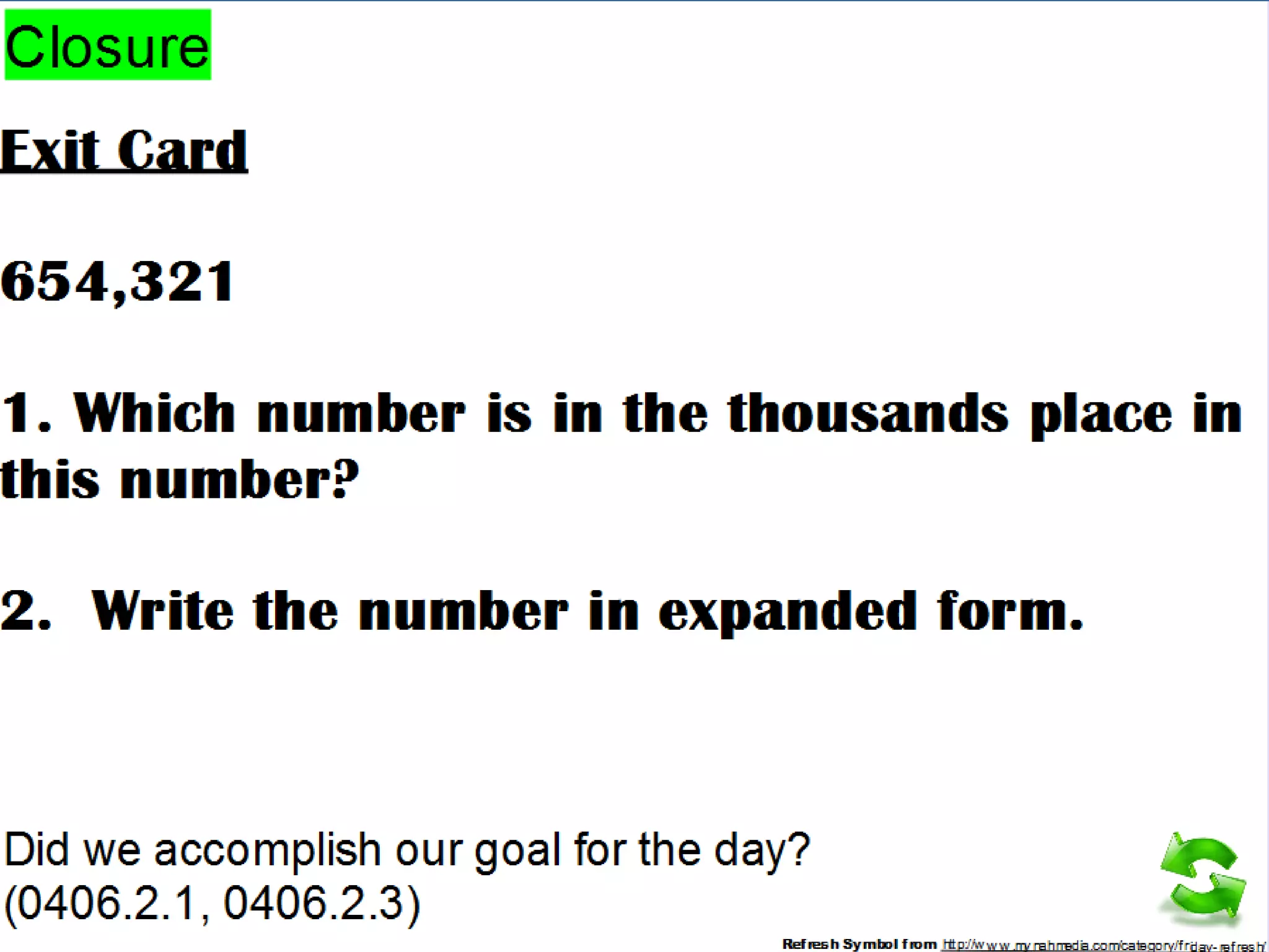 Reading & Writing Whole Numbers | PPT