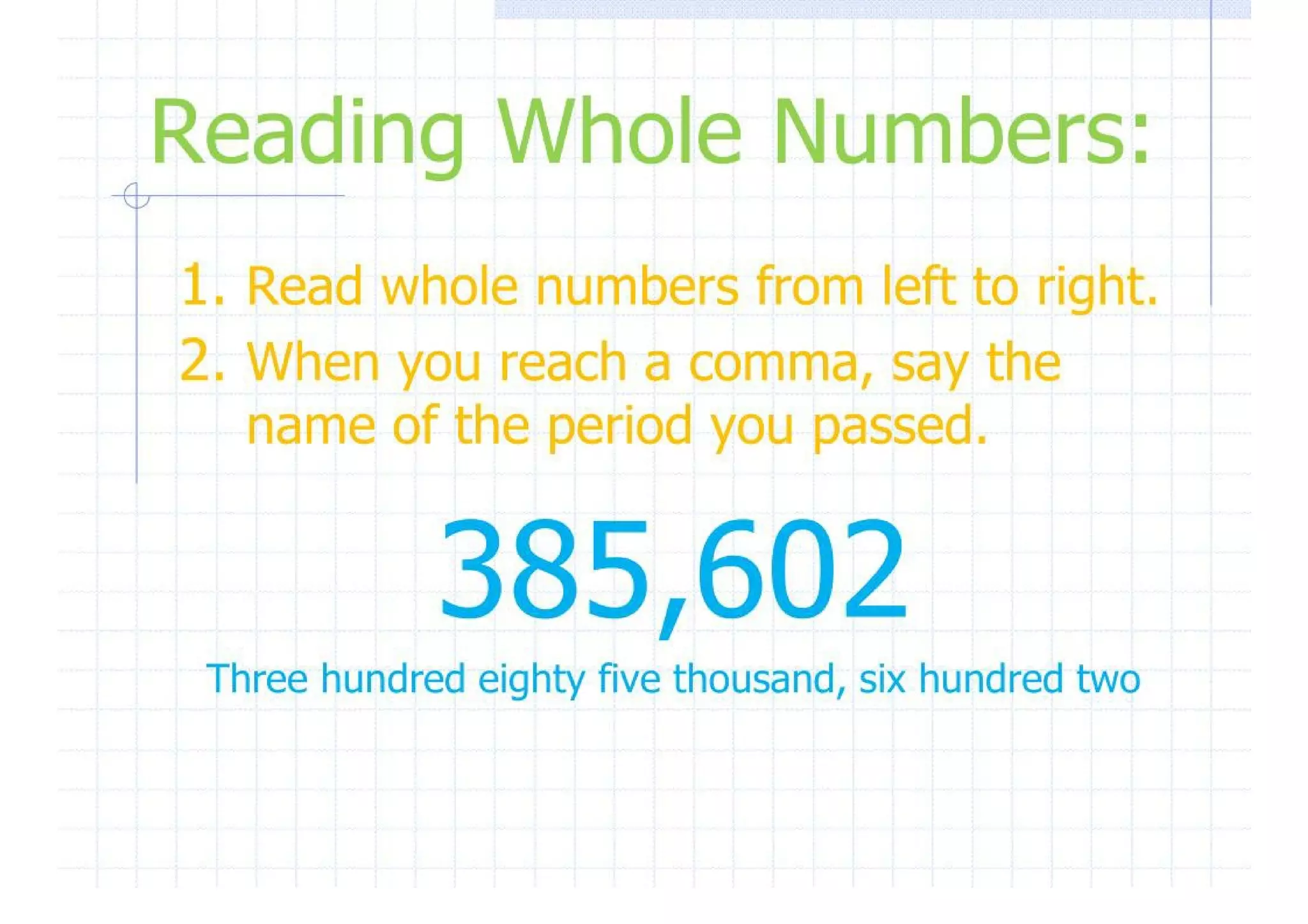 Reading & Writing Whole Numbers | PPT