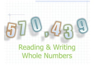 Reading & Writing Whole Numbers | PPT