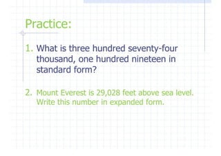 Reading & Writing Whole Numbers | PPT