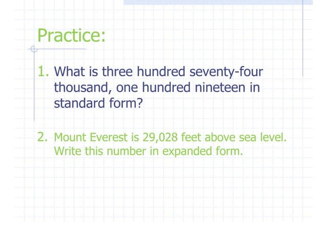 Reading & Writing Whole Numbers | PPT
