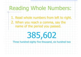 Reading & Writing Whole Numbers | PPT