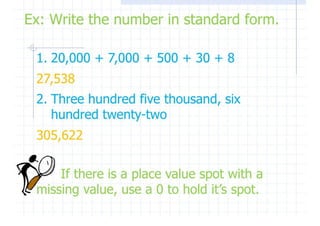 Reading & Writing Whole Numbers | PPT