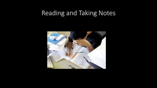 Reading your textbooks | PPT