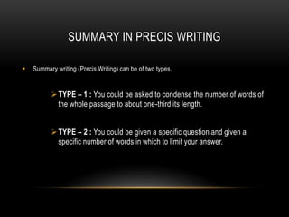 Readin, writing, precise | PPT