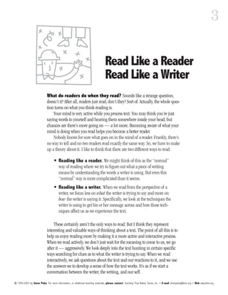 Read like a reader writer | PDF
