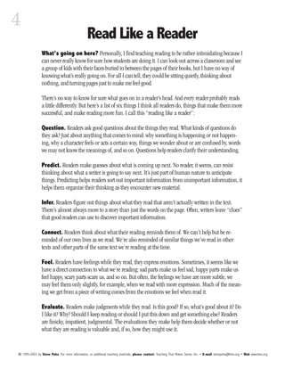 Read like a reader writer | PDF