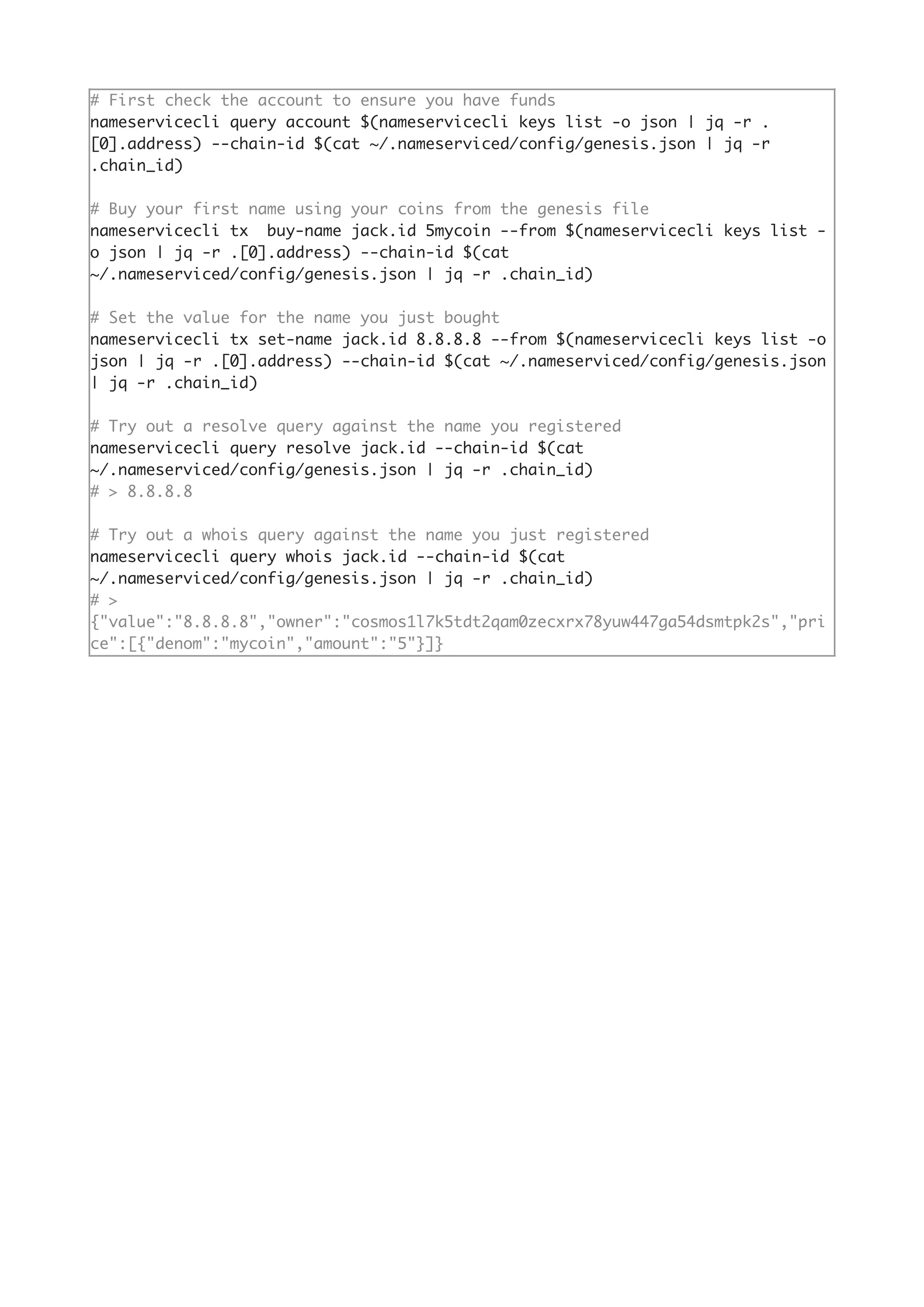 Example Cosmos SDK Application Tutorial | PDF