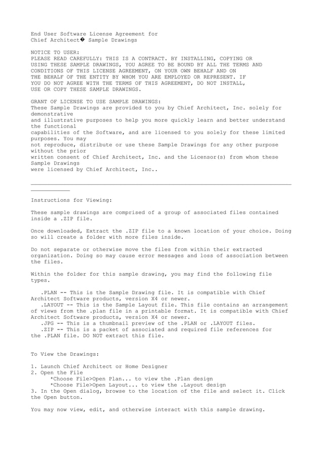 Read me - sample plans | TXT