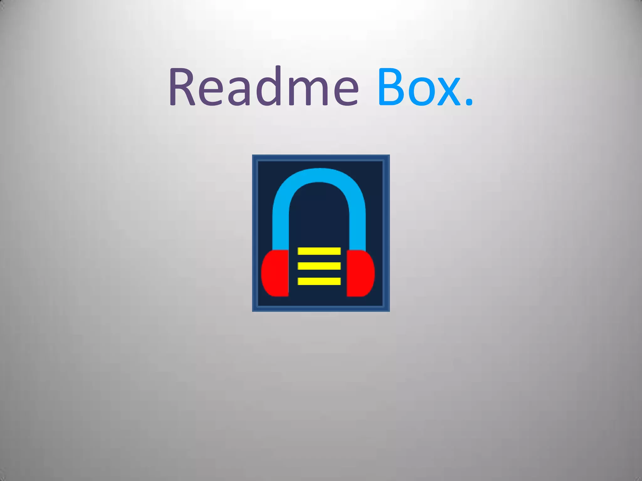 Readme box version 1.0 | PPT