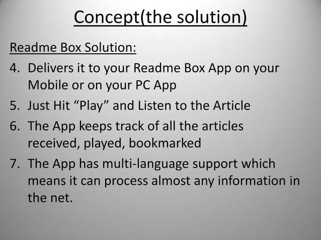 Readme box version 1.0 | PPT