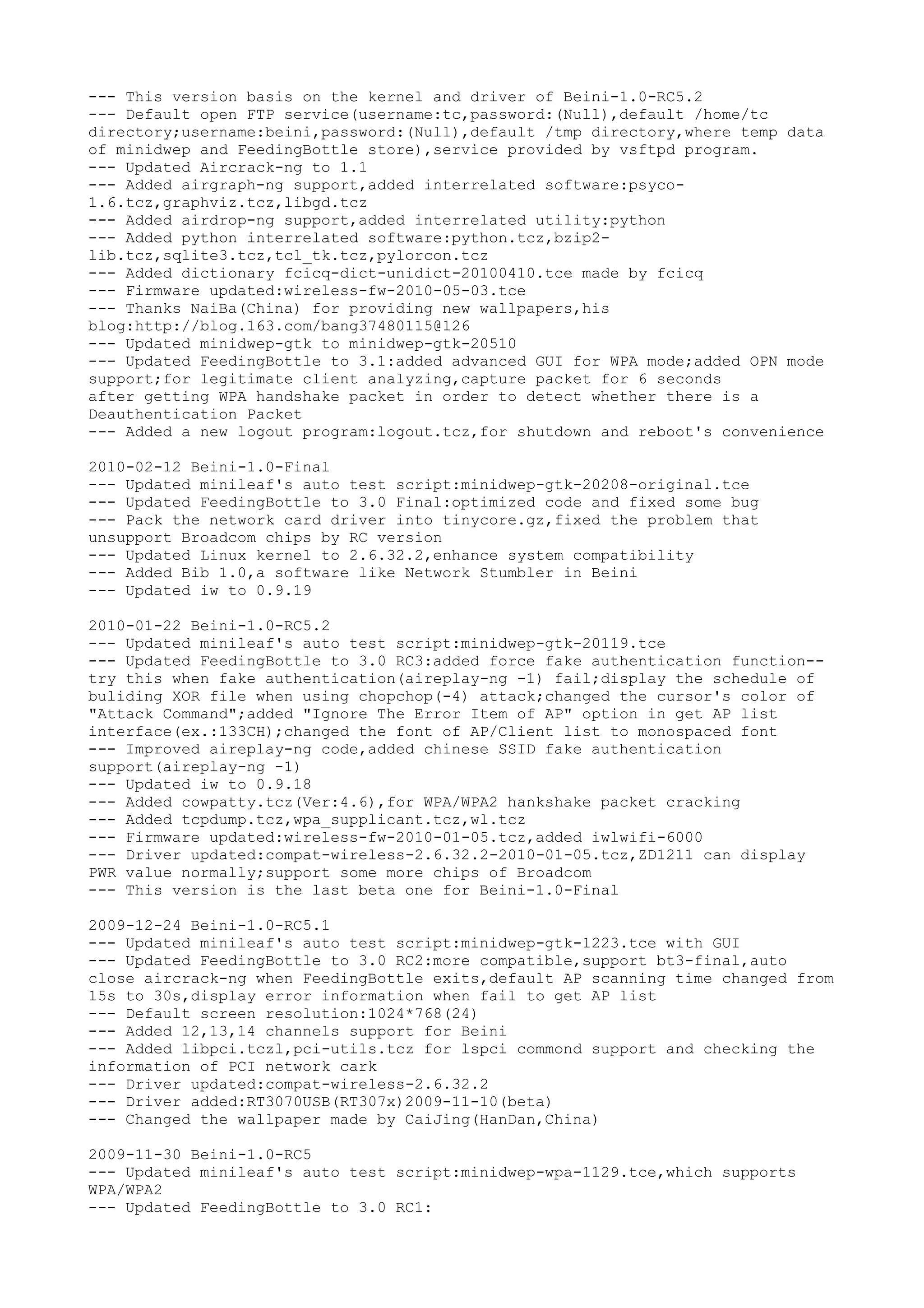 beimni | TXT | Operating Systems | Computer Software and Applications