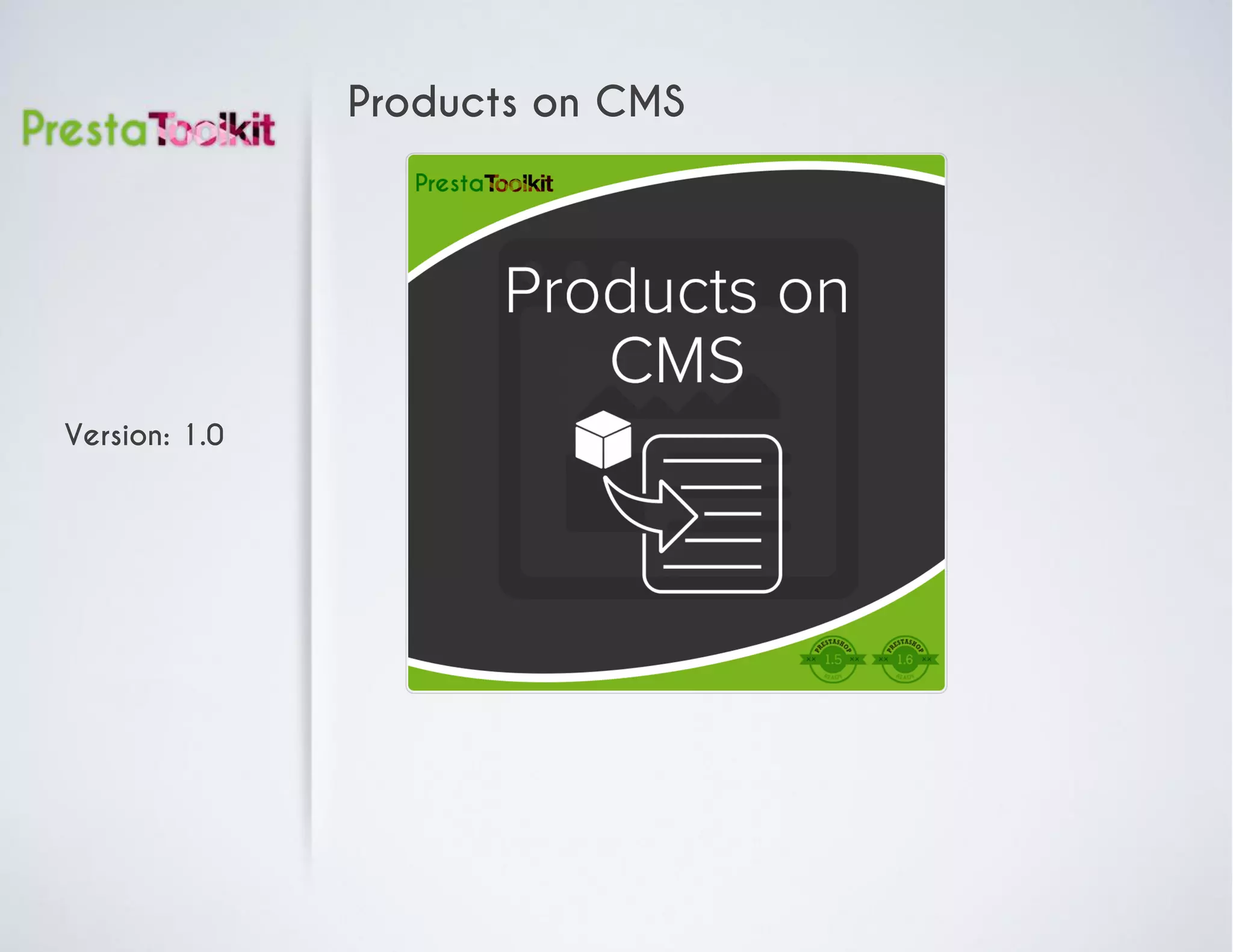 PrestaShop Products On CMS Module | PDF