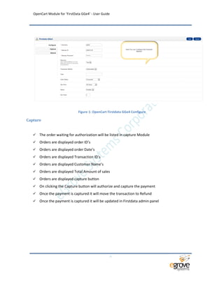 OpenCart Payeezy First Data GGe4 Module | PDF