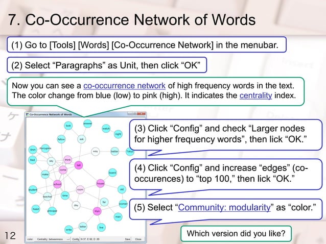 Quick Start Tutorial of KH Coder 2: Quantitative Content Analysis or Text Mining of English ...