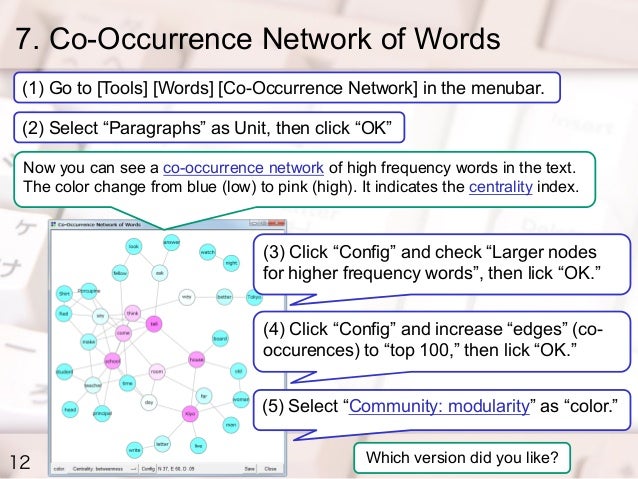 Quick Start Tutorial of KH Coder 2: Quantitative Content Analysis or