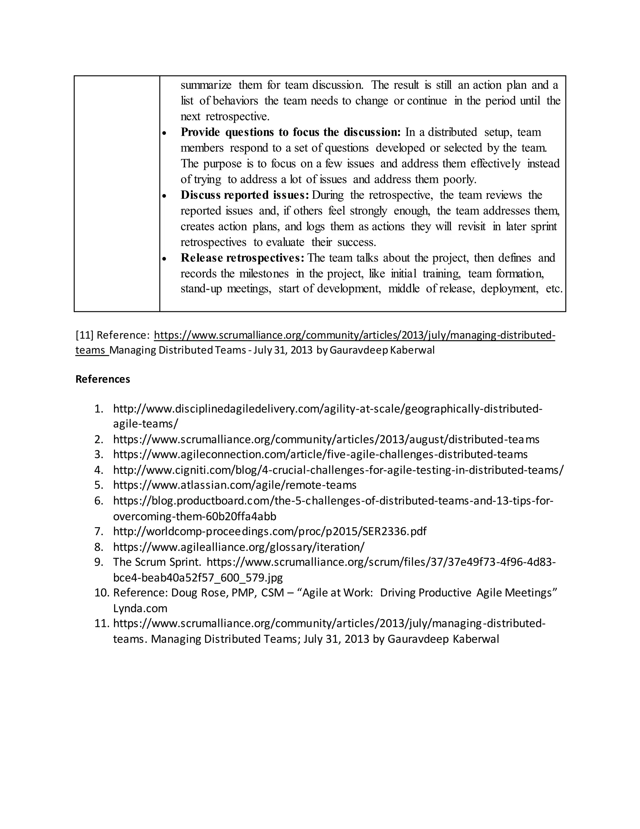 Agile/SCRUM - Effective Meetings with Geographically Dispersed Teams | PDF