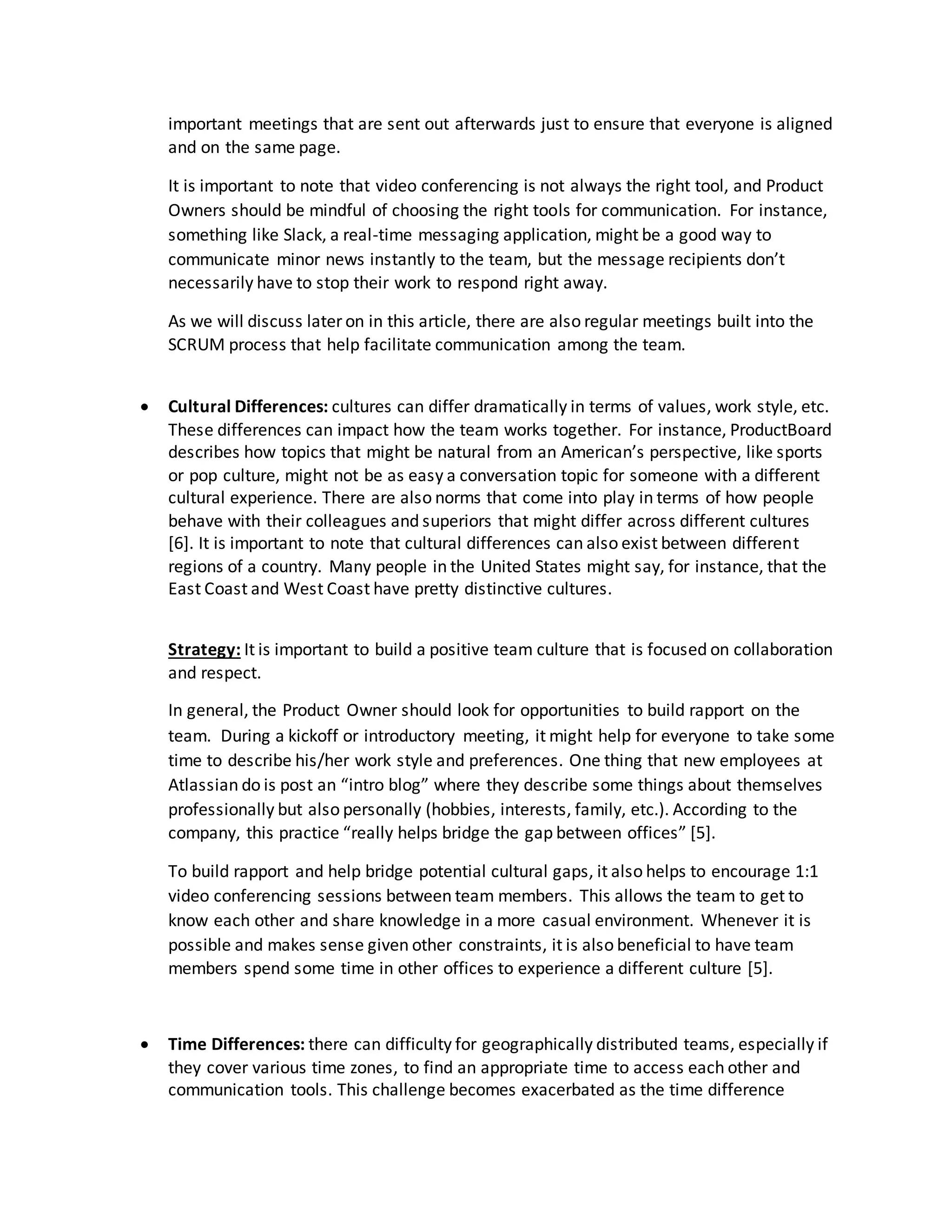 Agile/SCRUM - Effective Meetings with Geographically Dispersed Teams | PDF