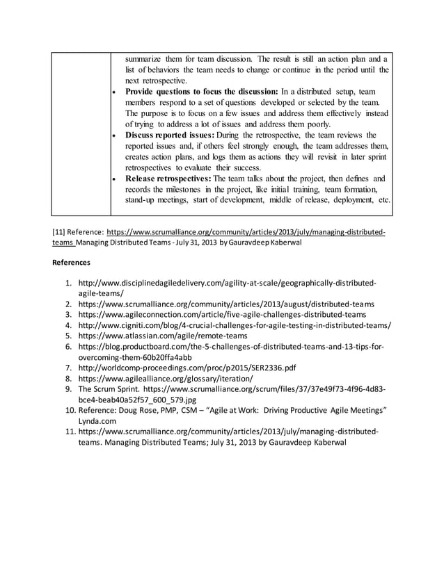 Agile/SCRUM - Effective Meetings with Geographically Dispersed Teams | PDF