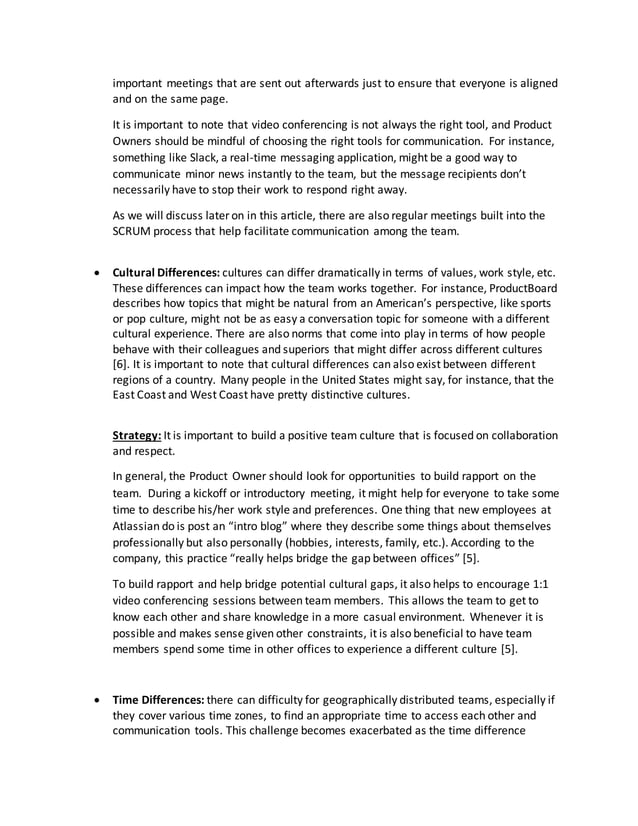 Agile/SCRUM - Effective Meetings with Geographically Dispersed Teams | PDF