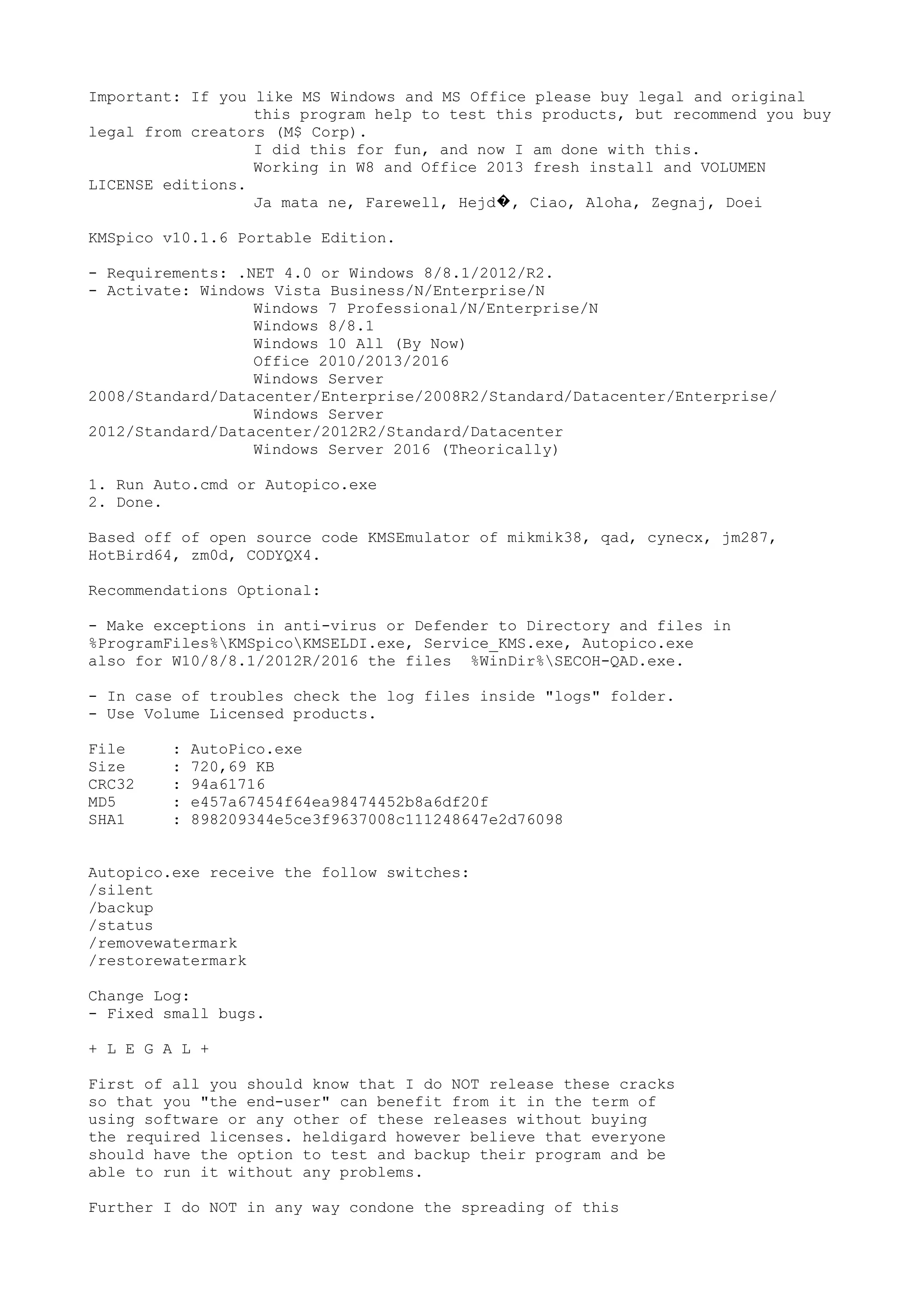 Read me km spico portable | PDF