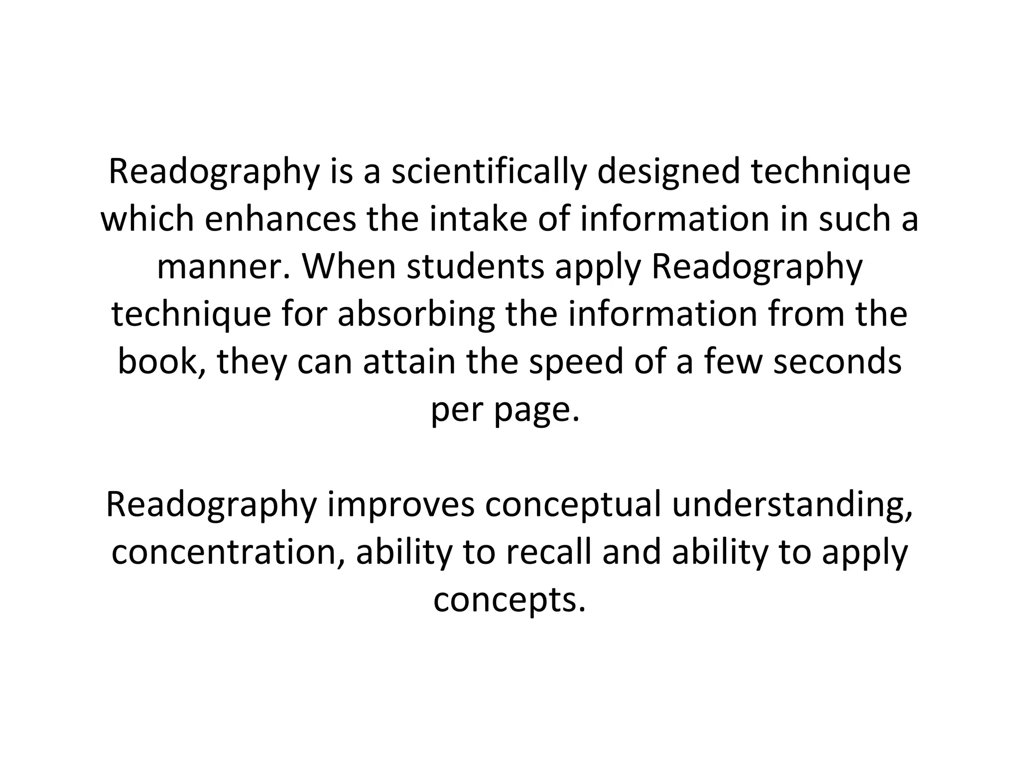 Readography | PPT