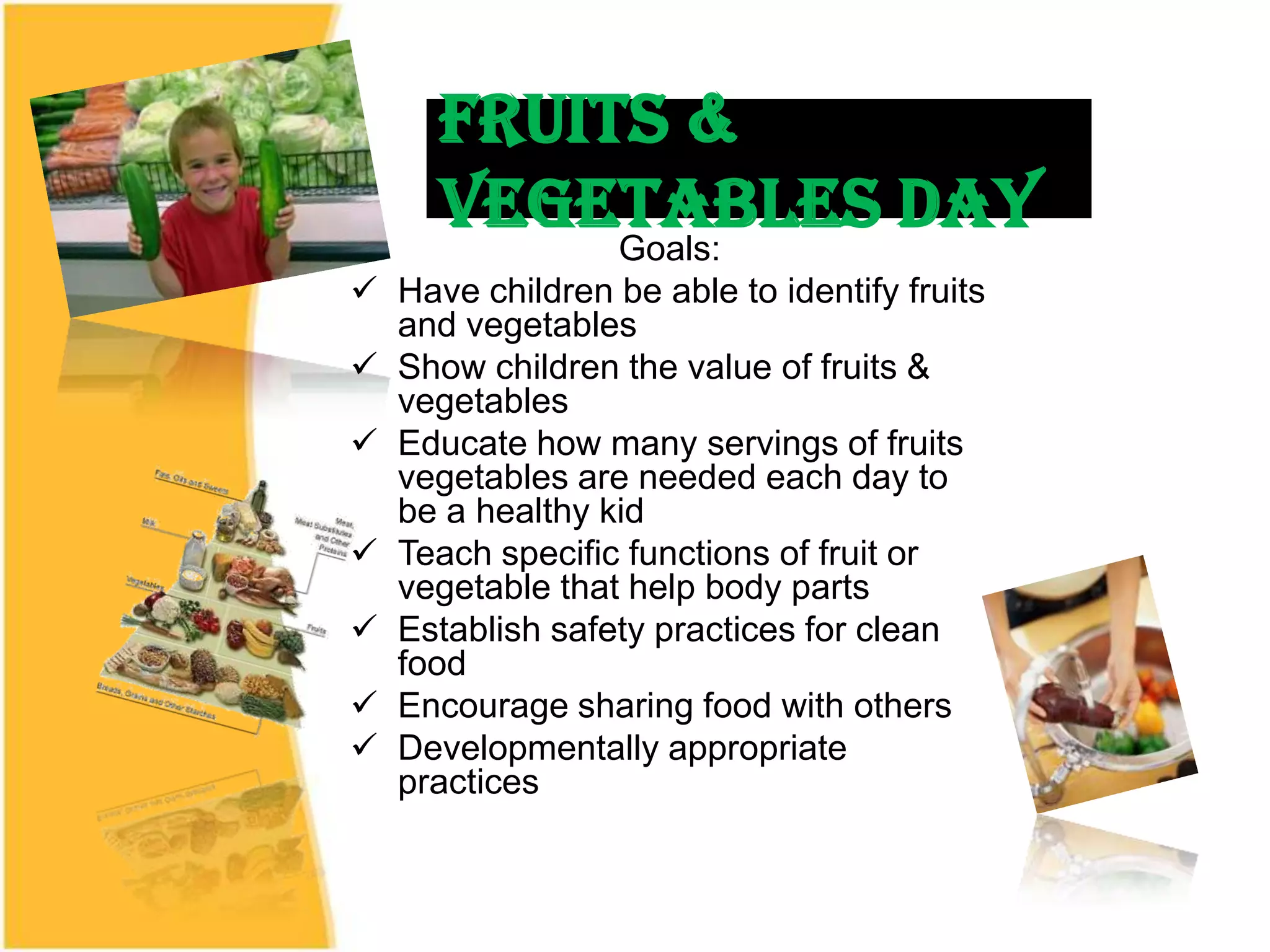 Preschool Curriculum: Healthy Foods | PPTX