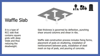 RCC slabs (Types of Reinforced cement concrete slabs) | PDF