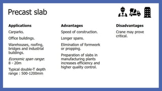 RCC slabs (Types of Reinforced cement concrete slabs) | PDF