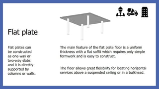 RCC slabs (Types of Reinforced cement concrete slabs) | PDF