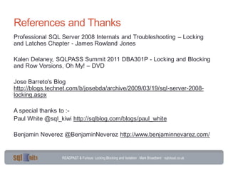 READPAST & Furious: Locking | PPT