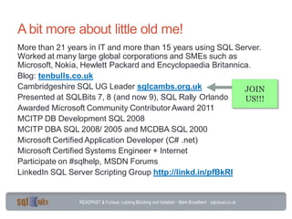 READPAST & Furious: Locking | PPT